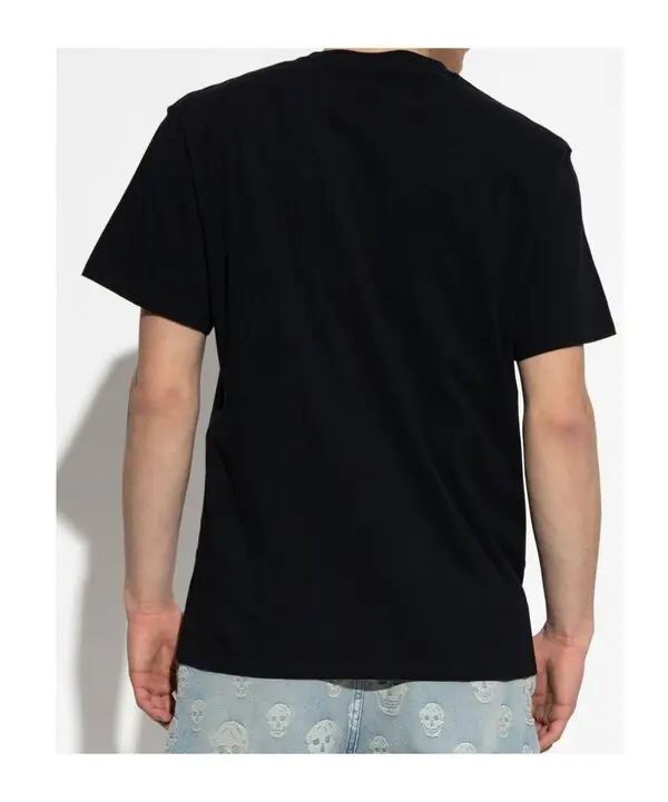 Alexander McQueen Floral Logo Printed T-shirt