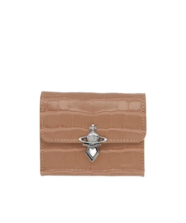 VIVIENNE WESTWOOD Embossed Flap Wallet - Pink