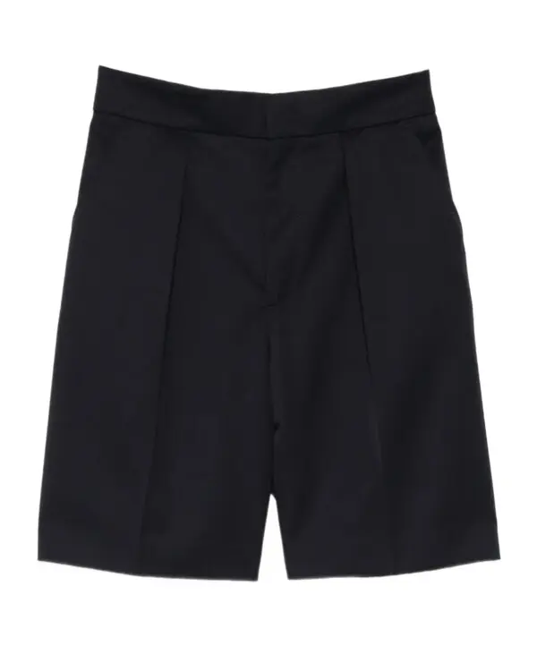 Victoria Beckham Pleated-front Knee-length Shorts