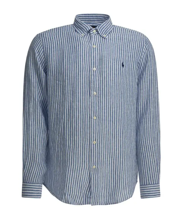 Polo Ralph Lauren Logo Detailed Striped Shirt