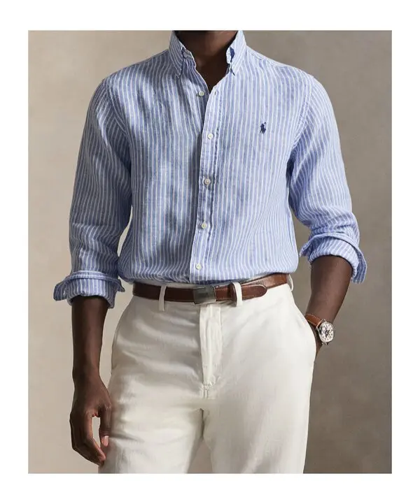 Polo Ralph Lauren Logo Detailed Striped Shirt
