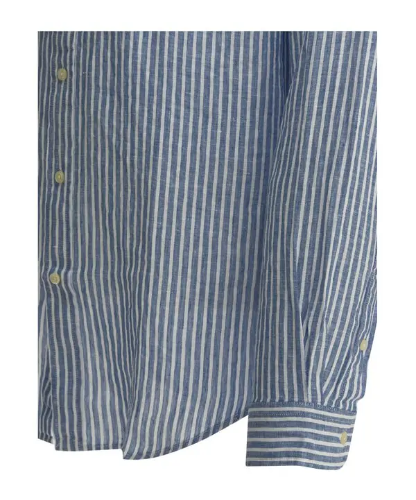 Polo Ralph Lauren Logo Detailed Striped Shirt
