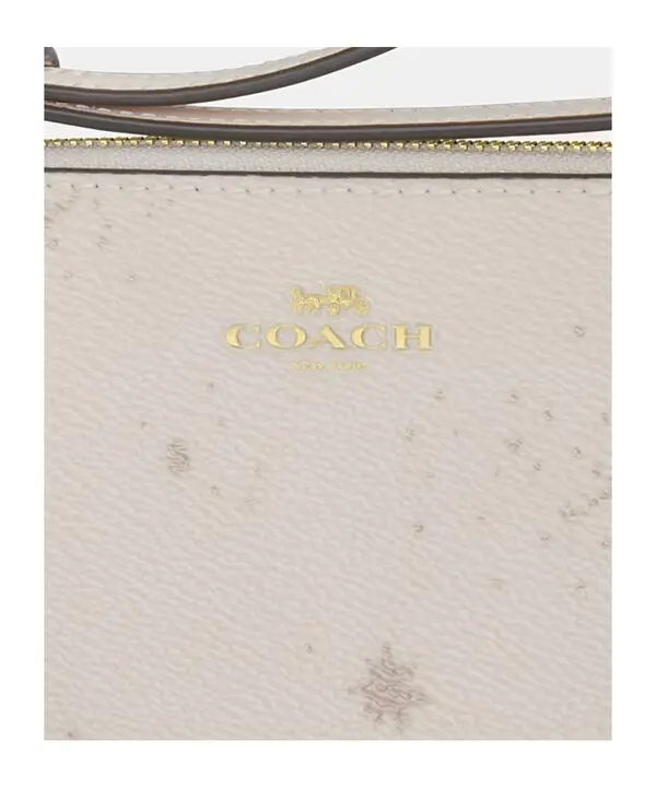 COACH Corner Zip Wristlet With Star Print