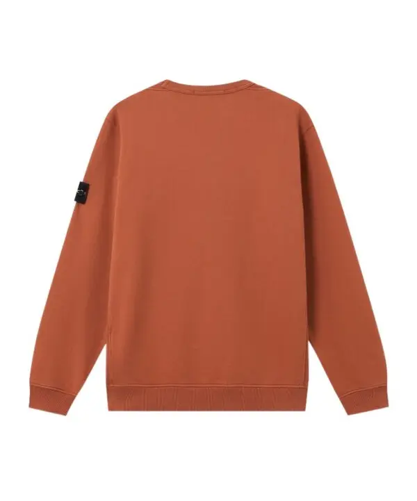 Stone Island Regular-fit Crewneck Sweatshirt With Ribbed Inserts
