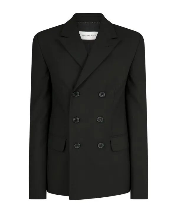 Dries Van Noten Double-breasted Long-sleeve Blazer