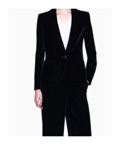 Giorgio Armani Single-breasted Jacket In Stretch Velvet
