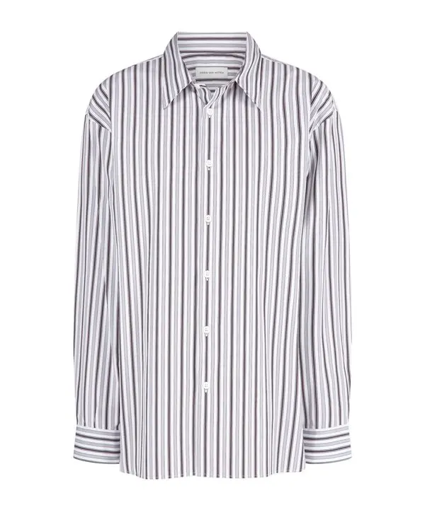 Dries Van Noten Striped Print Shirt - White