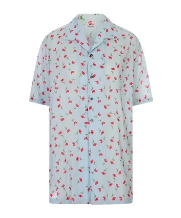 JIL SANDER Short-sleeved Shirt - Light Blue