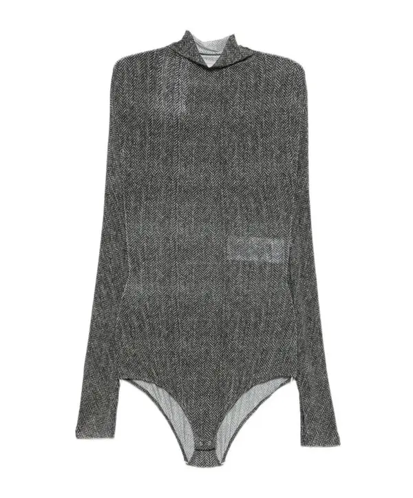MAISON MARGIELA Long-sleeve Bodysuit - Grey