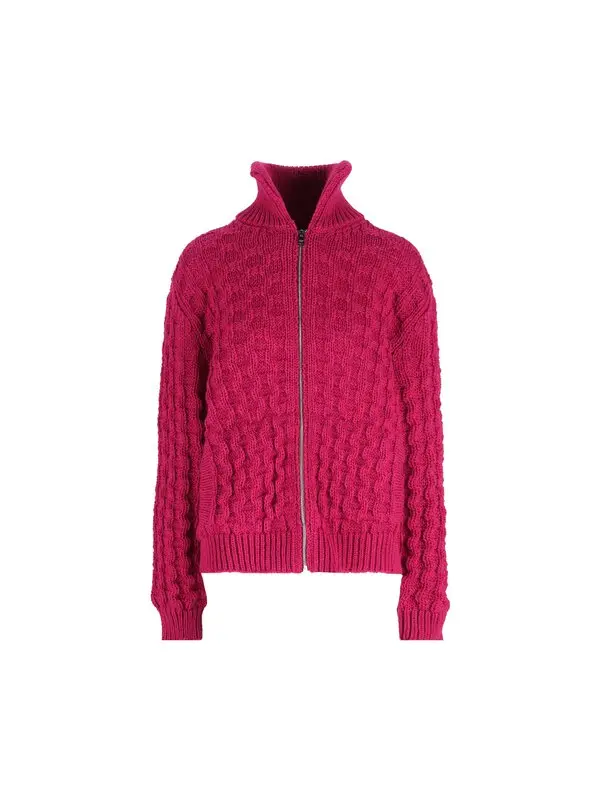 Prada Wool Cardigan - Of Raspberry