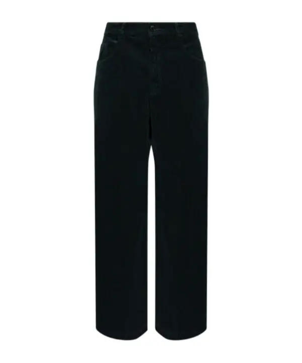 Dries Van Noten Loose Overdyed Pants - Green