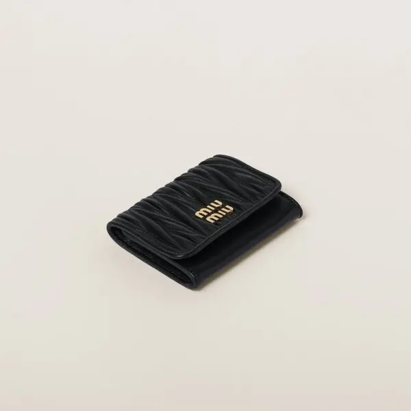 Miu Miu Matelassé Nappa Leather Card Holder