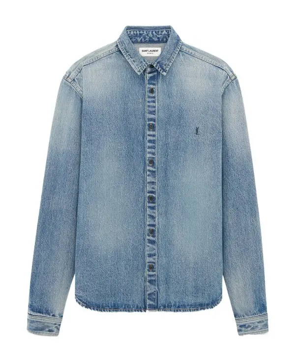 Saint Laurent Cassandre Denim Shirt
