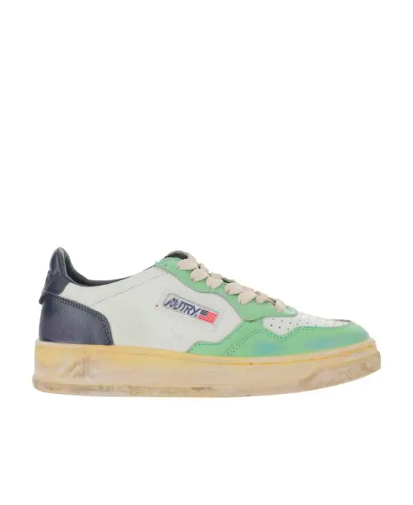 AUTRY Medalist Colour-block Low-top Sneakers - Nude