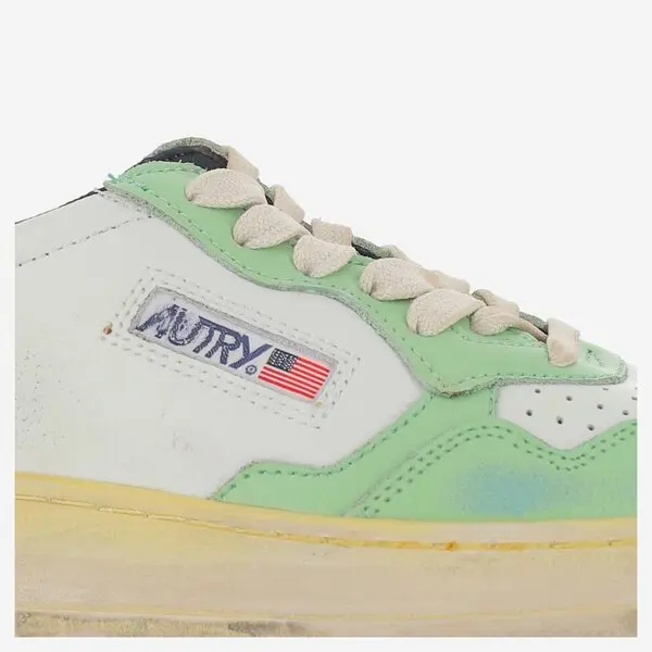 AUTRY Medalist Colour-block Low-top Sneakers - Nude