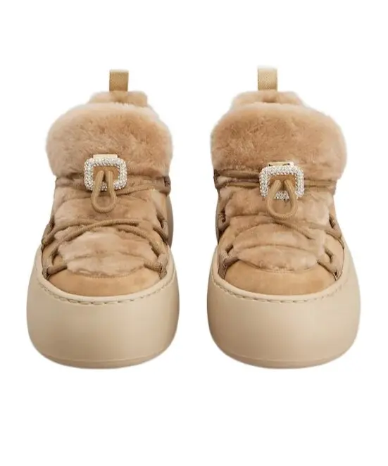 ROGER VIVIER Viv' Up Sneakers With Crystal Buckle