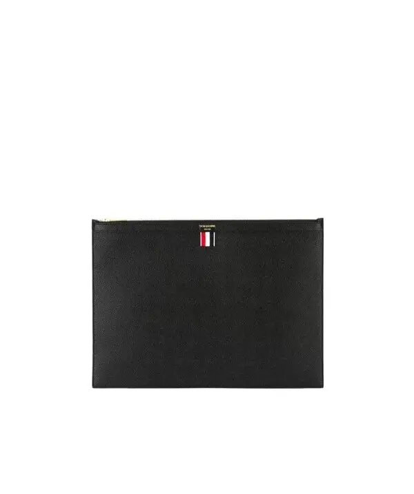 Thom Browne Rwb Stripe Zip-up Laptop Holder
