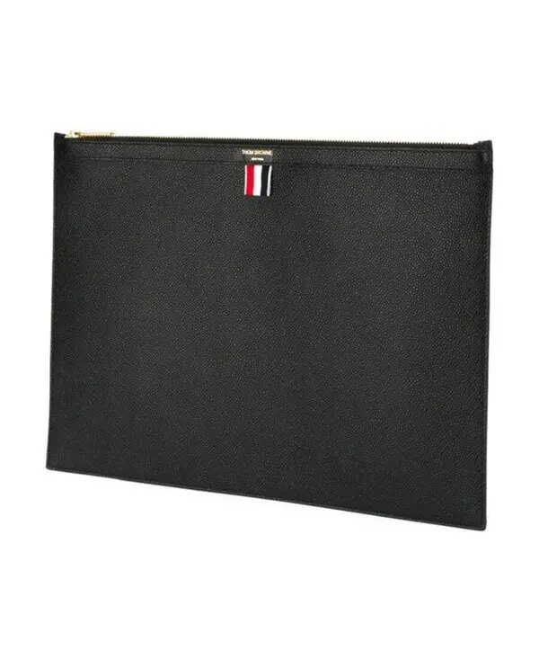 Thom Browne Rwb Stripe Zip-up Laptop Holder
