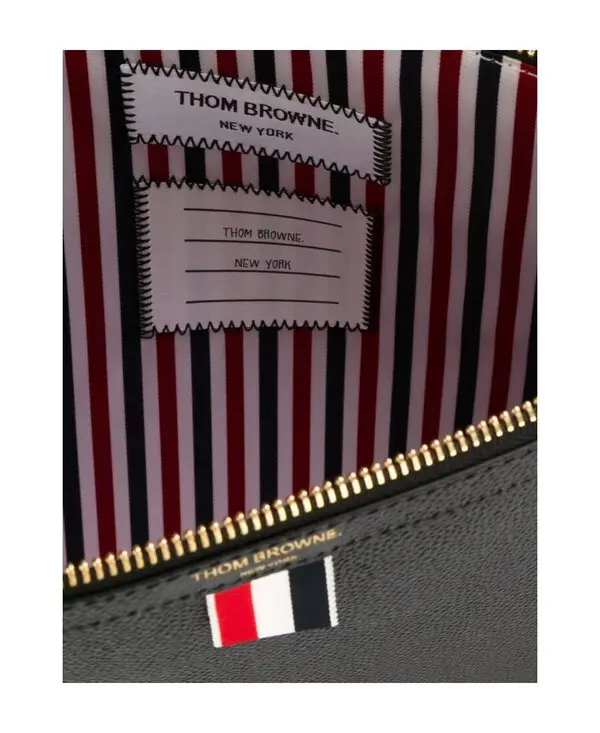 Thom Browne Rwb Stripe Zip-up Laptop Holder