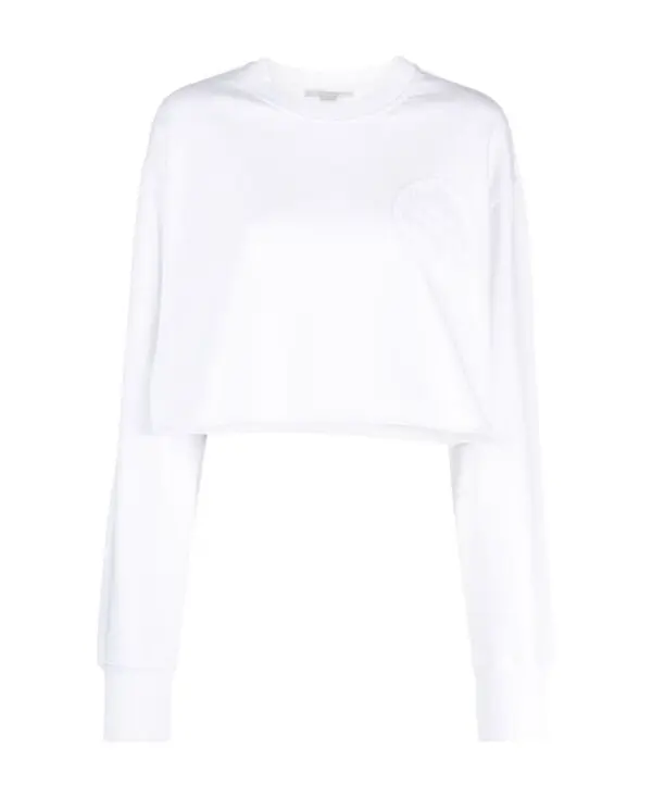 Stella McCartney S-wave Crewneck Cropped Sweatshirt