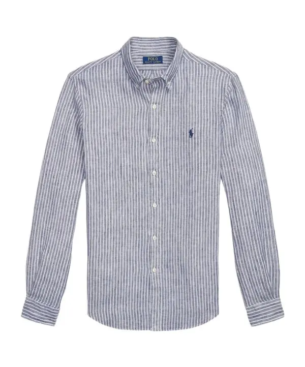 Polo Ralph Lauren Logo Embroidered Striped Shirt