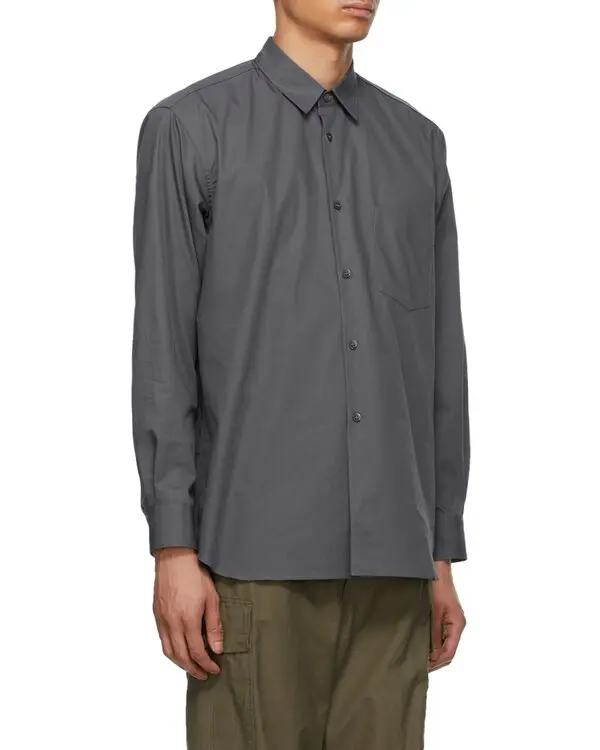 Comme Des Garçons Gray Logo Shirt