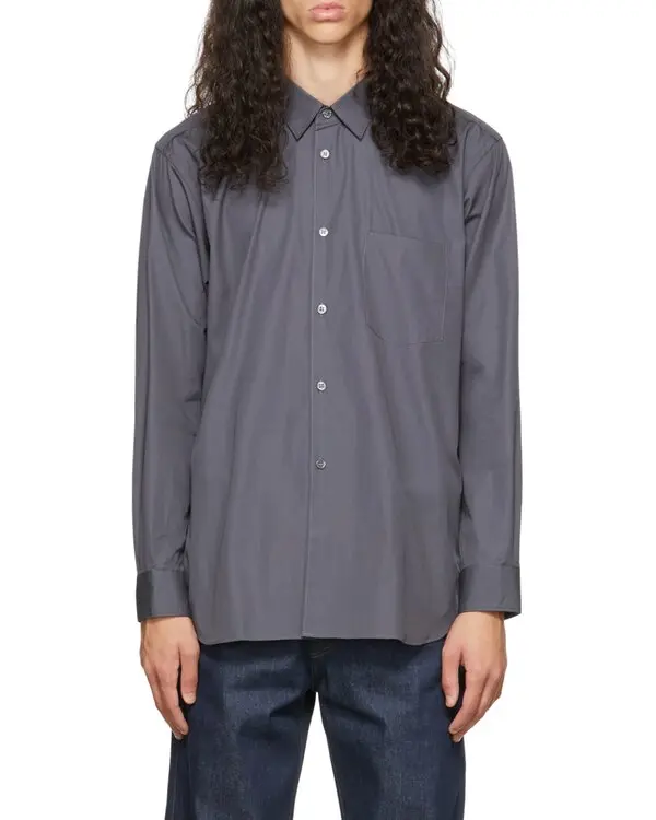 Comme Des Garçons Gray Logo Shirt