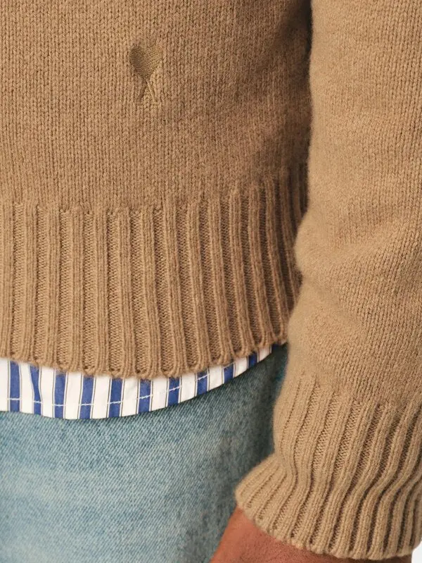 AMI Paris Long-sleeve Knit Top