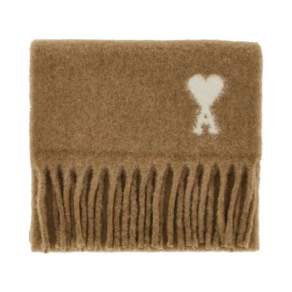 AMI Paris De Coeur' Alpaca-blend Scarf