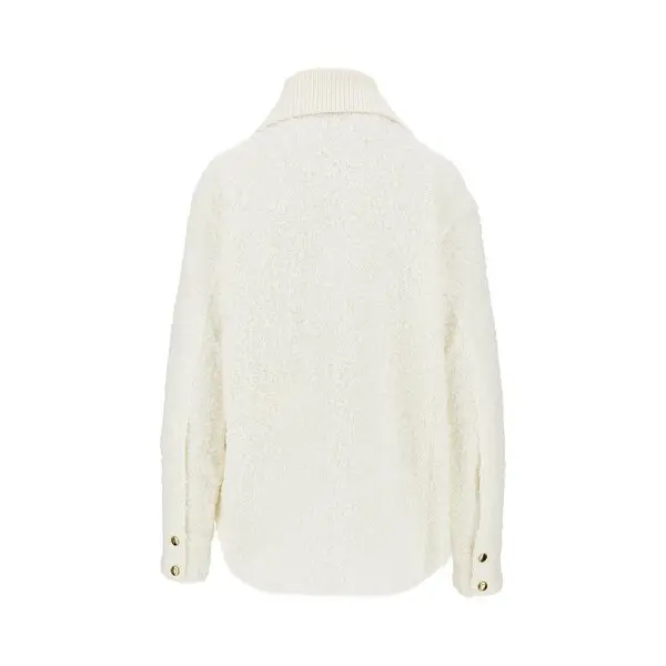 Moncler Mohair-blend Bouclé Knit Full-zip Cardigan