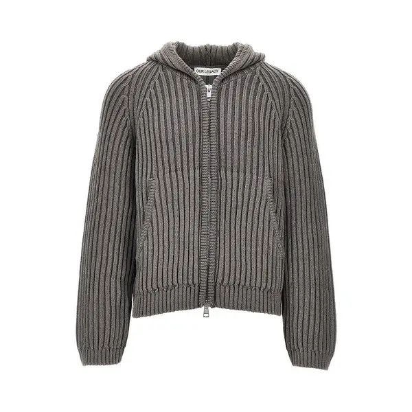Our Legacy Level Full-zip Hooded Cardigan - Grey