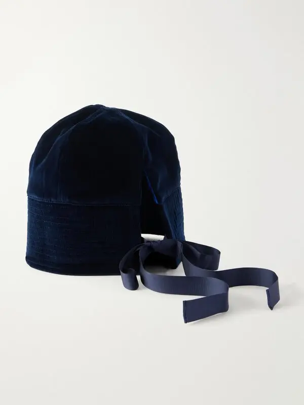 LES VACANCES D'IRINA Cotton-velvet Sailor Hat
