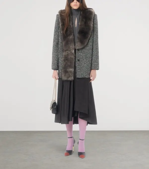 Valentino Garavani Wool Tie-neck Sweater