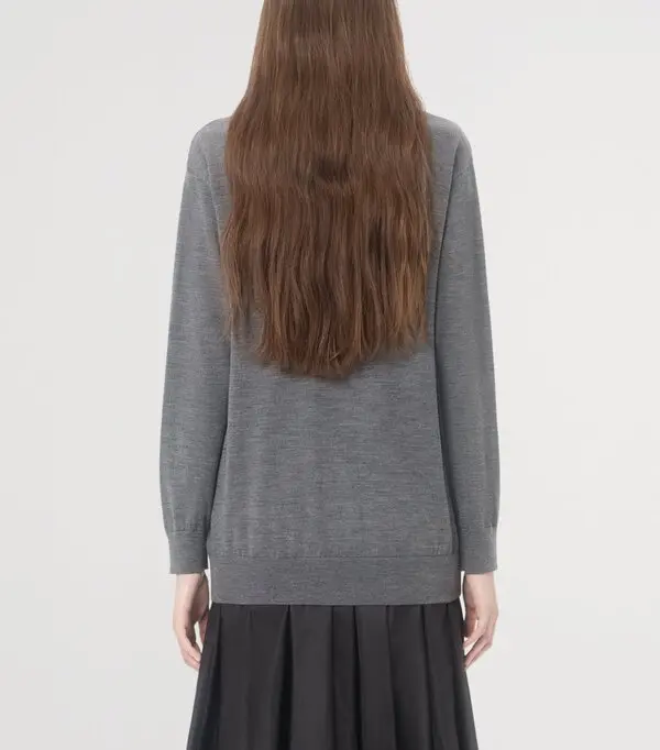 Valentino Garavani Wool Tie-neck Sweater