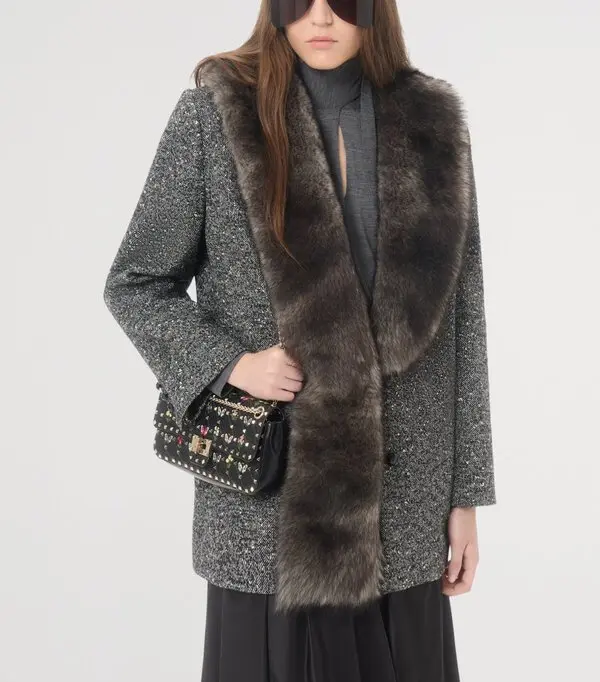 Valentino Garavani Wool Tie-neck Sweater