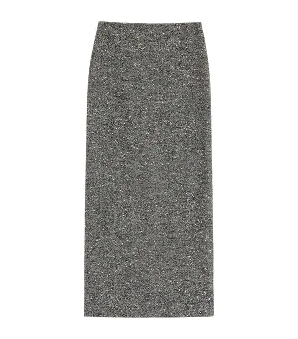Valentino Garavani Wool-blend Midi Skirt With Waterfall Seam