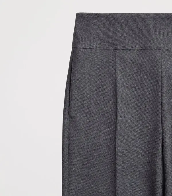 Valentino Garavani Silk-wool Straight Trousers