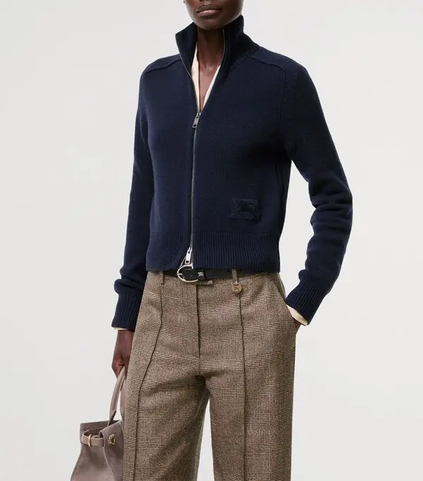 Burberry Cashmere-blend Zip-up Jacket
