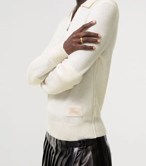 Burberry Cashmere Polo Sweater