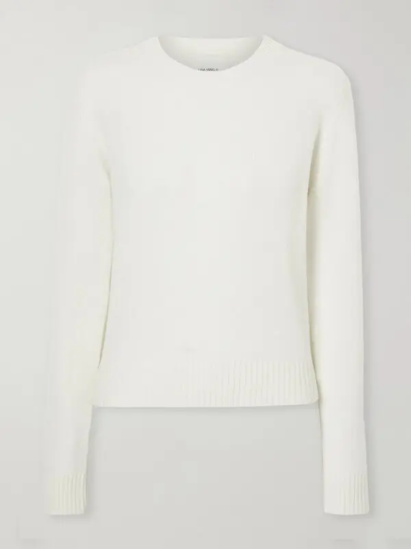 LISA YANG Cashmere Crew Neck Sweater - Neutrals