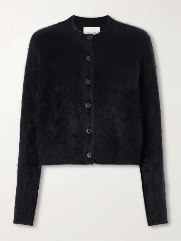 LISA YANG Azalea Brushed-cashmere Cardigan