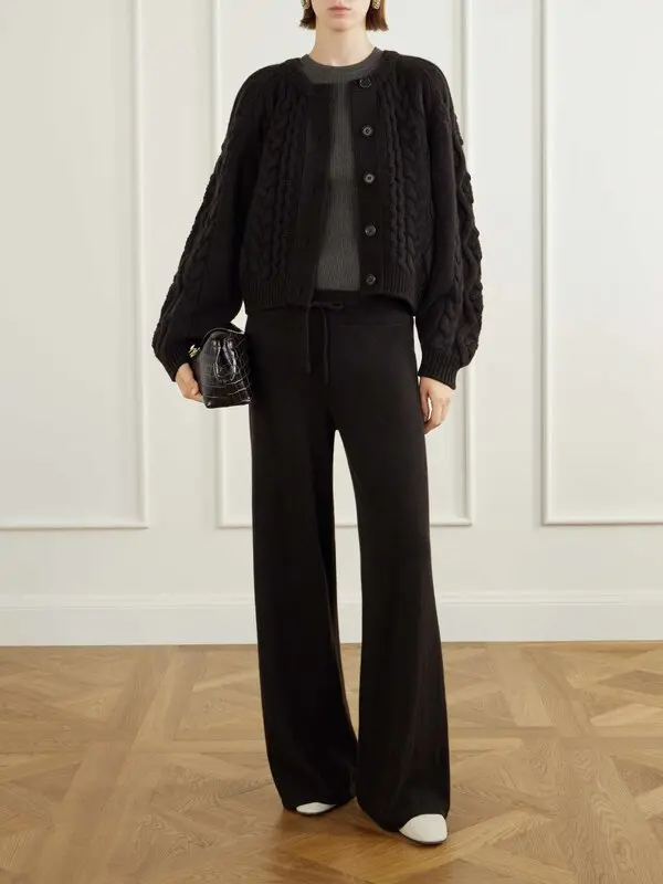 LISA YANG Winroe Cable-knit Cashmere Cardigan
