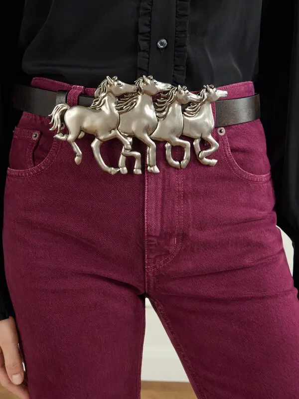 Chloé Running Horses Leather Belt