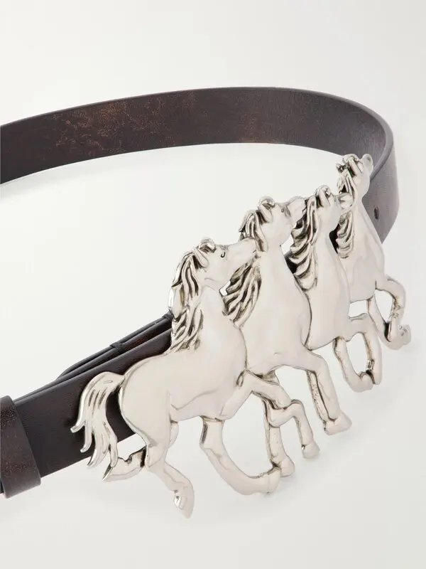 Chloé Running Horses Leather Belt