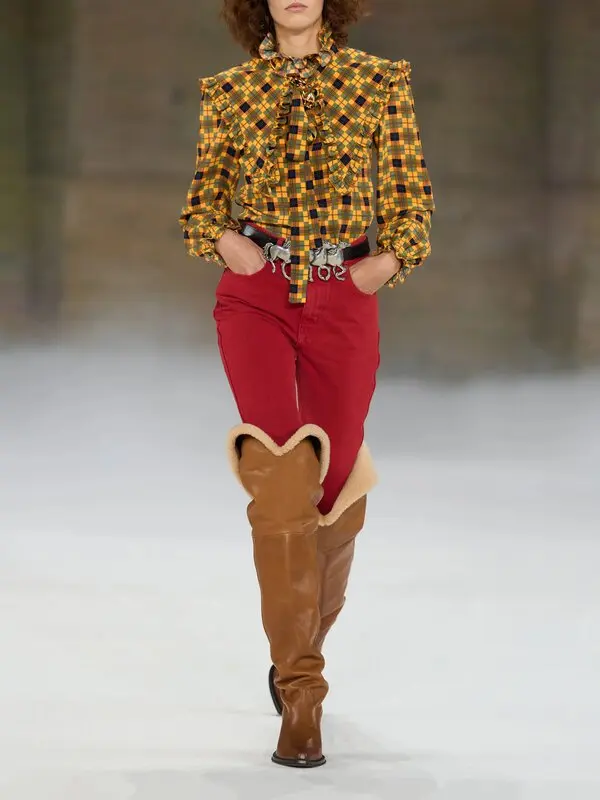 Chloé Running Horses Leather Belt
