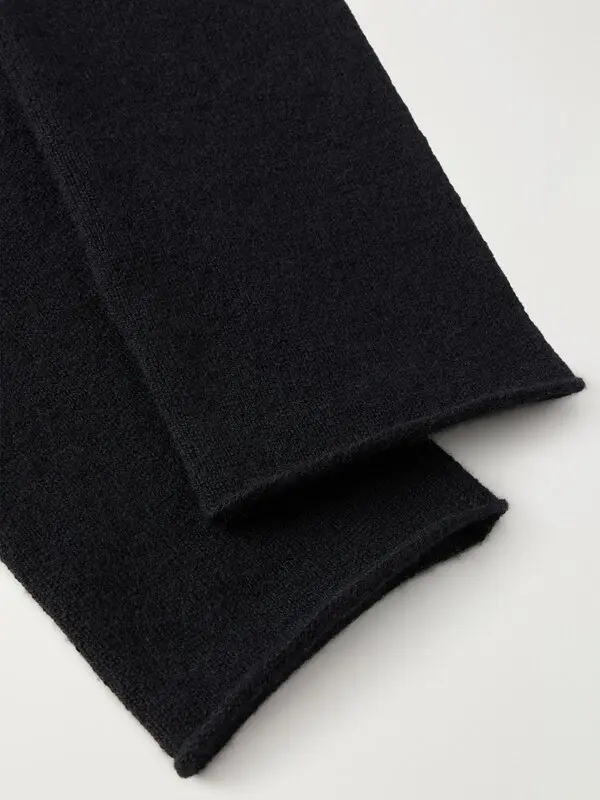 LISA YANG Aspen Cashmere Fingerless Gloves - Black