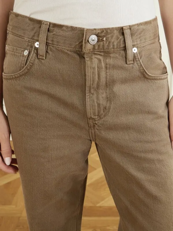 Citizens Of Humanity Lindz Mid-rise Straight-leg Jeans - Brown