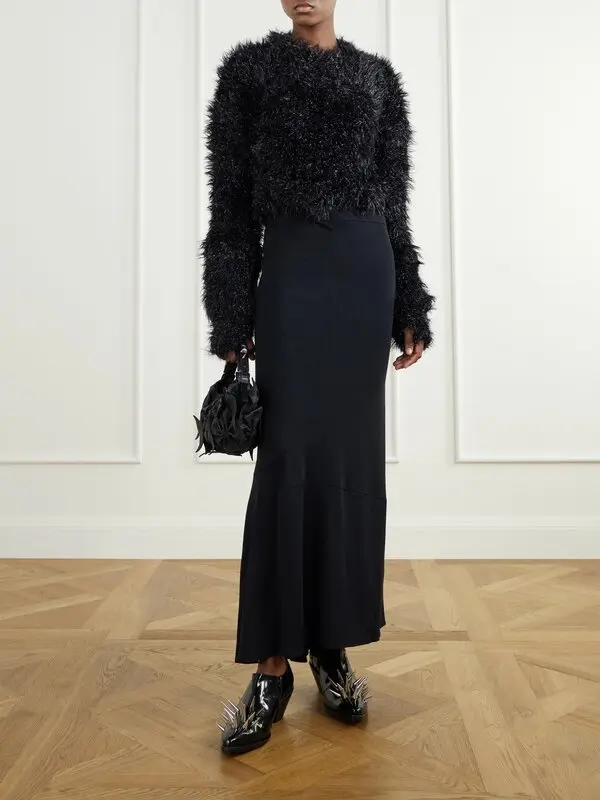 Junya Watanabe Studded Patent-leather Ankle Boots