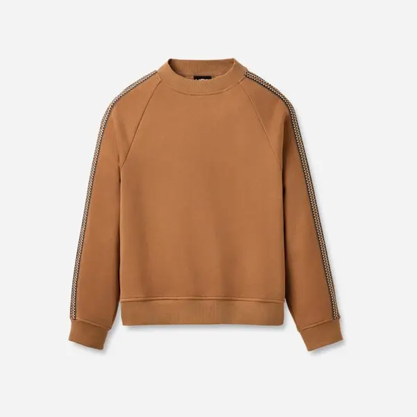 UGG Tasman Crewneck Cotton Blend Tops - Chestnut