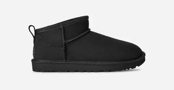 UGG Classic Ultra Mini Sheepskin Classic Boots - Black